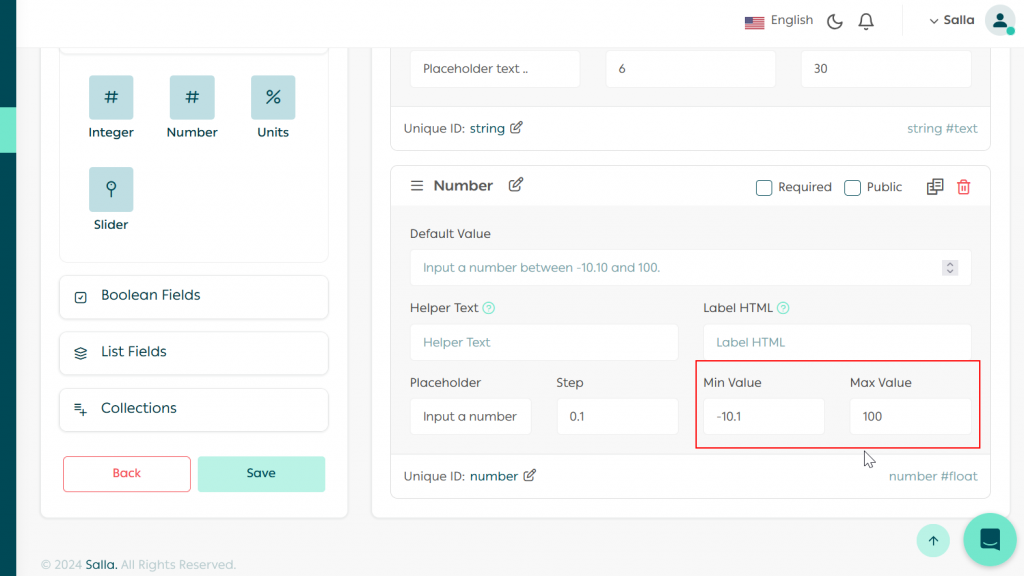 How to Build App Settings Form - Salla Developers