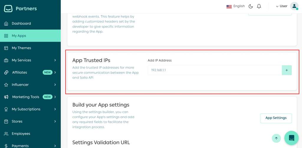 Secure your Apps with the Trusted IP Address now! - Salla Developers