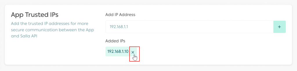 Secure your Apps with the Trusted IP Address now! - Salla Developers